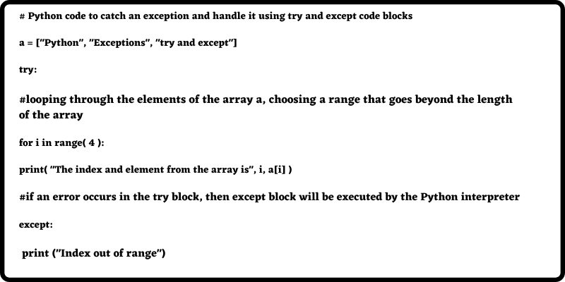 What Is Exceptions Handling In Python